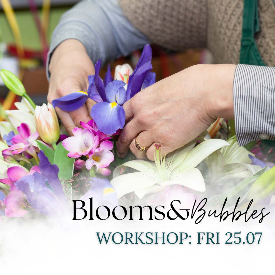 Blooms + Bubbles: A Floral Workshop Experience in Sunbury| 25th of Jul — Irelands Florist