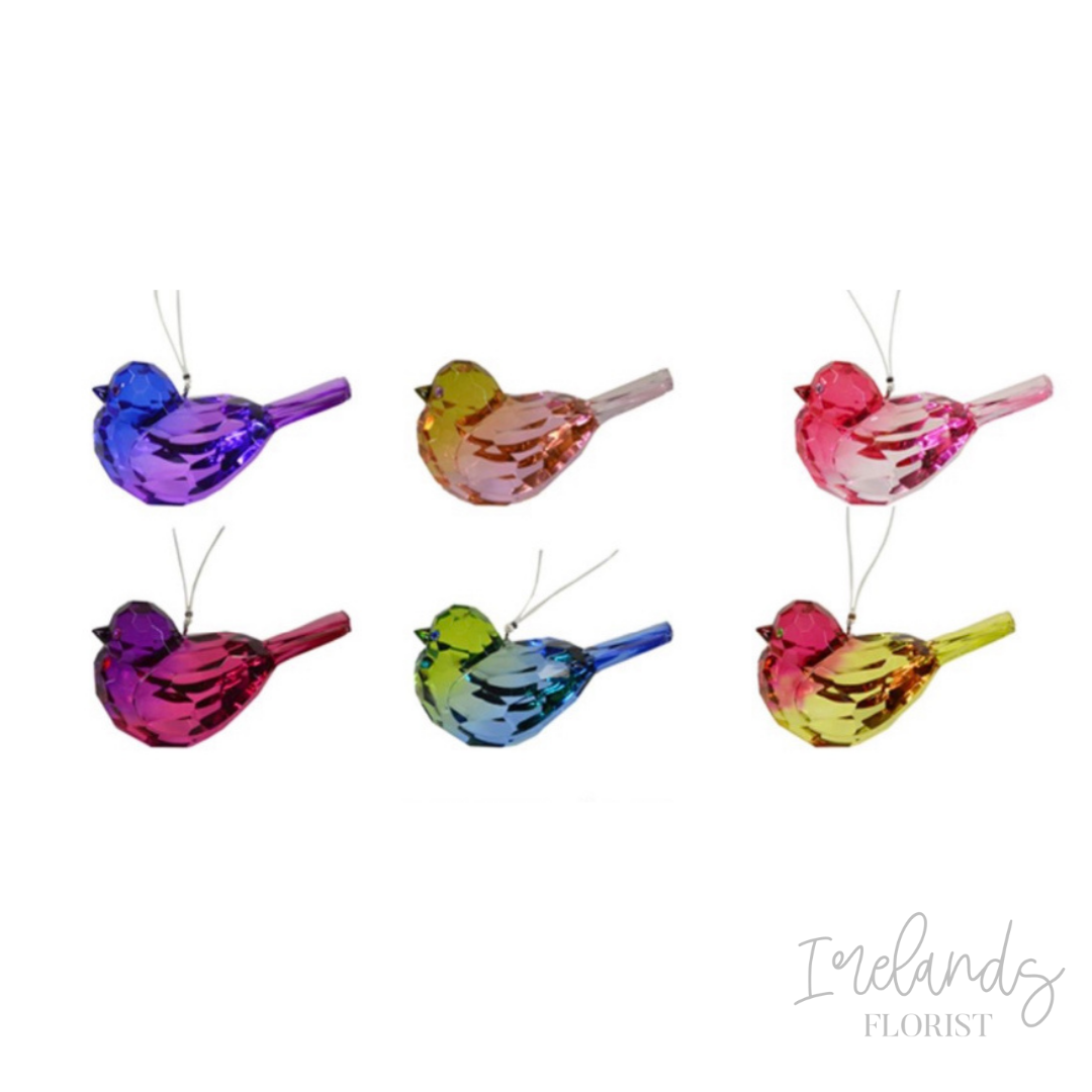 Two Tone Bird Hanging Ornament — Irelands Florist